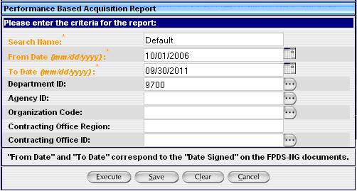 Search Criteria Example
