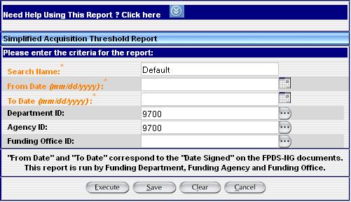 Search Criteria Example